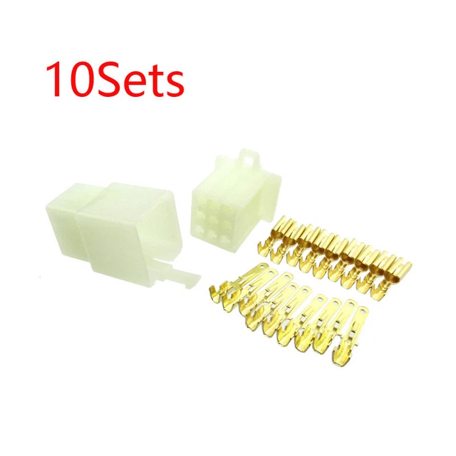 10X MOTORCYCLE 9 Pins Electrical Wire Connector Terminal Harness Plug ...
