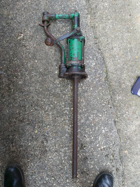 OLD BOWSER HAND Crank Pump Oil Can Filler Dispenser Petrol Shell Bp ...