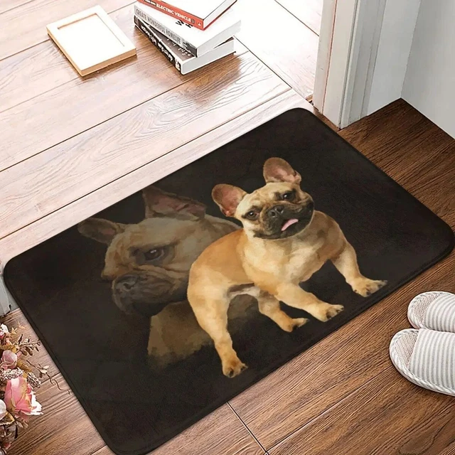 FRENCH BULLDOG FRENCHIE Dog Doormat Modern Soft Bedroom Entrance Floor ...