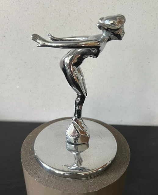 ALVIS SPEED NYMPH Car Mascot NLCco Chrome ornament Antique 1920/30s £74 ...