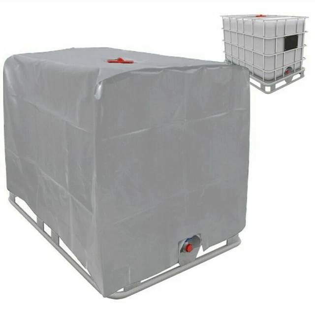 IBC CONTAINER ABDECKUNG 1000L Tank Abdeckplane Wassertank Sichtschutz ...