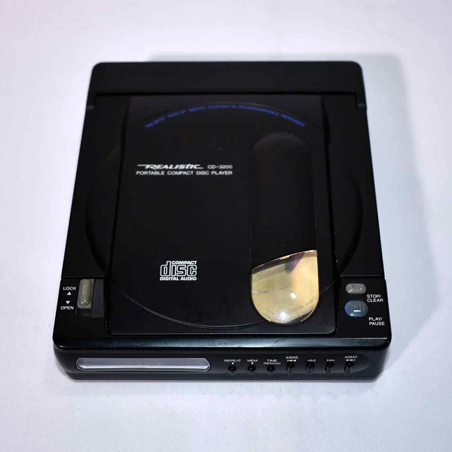 VINTAGE WORKING REALISTIC CD-3200 Portable Compact Disc Player MOD # 42 ...