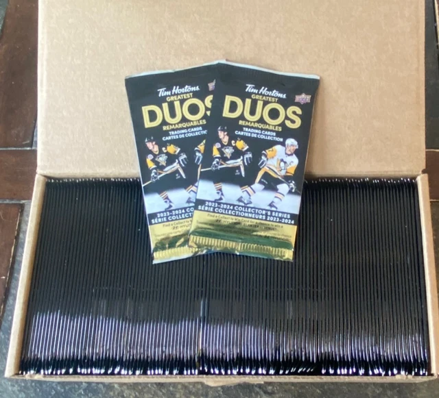 2024 TIM HORTONS DUOS HOCKEY CARDS 100-PACK BOX - GRETZKY? ROY? LEMIEUX ...