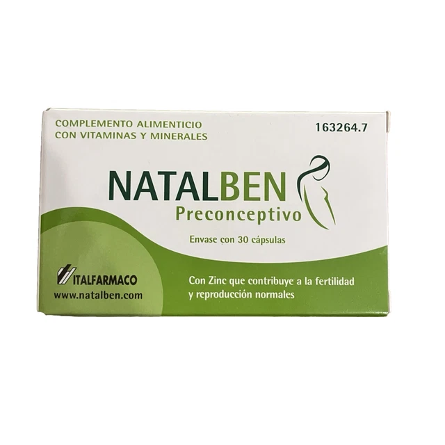 NATALBEN PRECONCEPTIVO 30 Capsulas £21.95 - PicClick UK