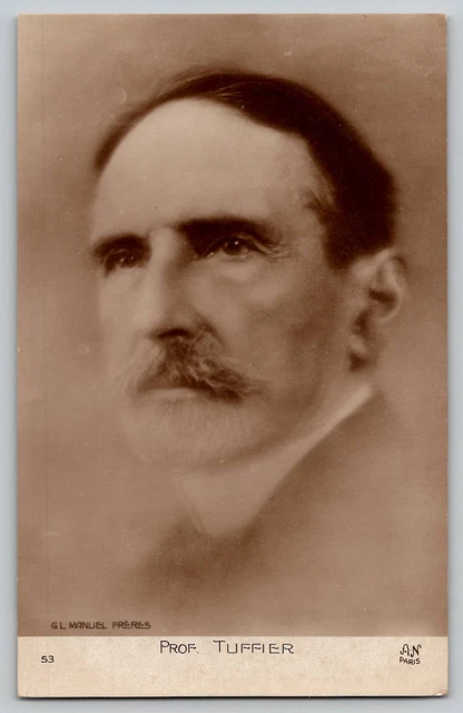 CARTE POSTALE PHOTO professeur Theodore Tuffier vintage RPPC chirurgien ...