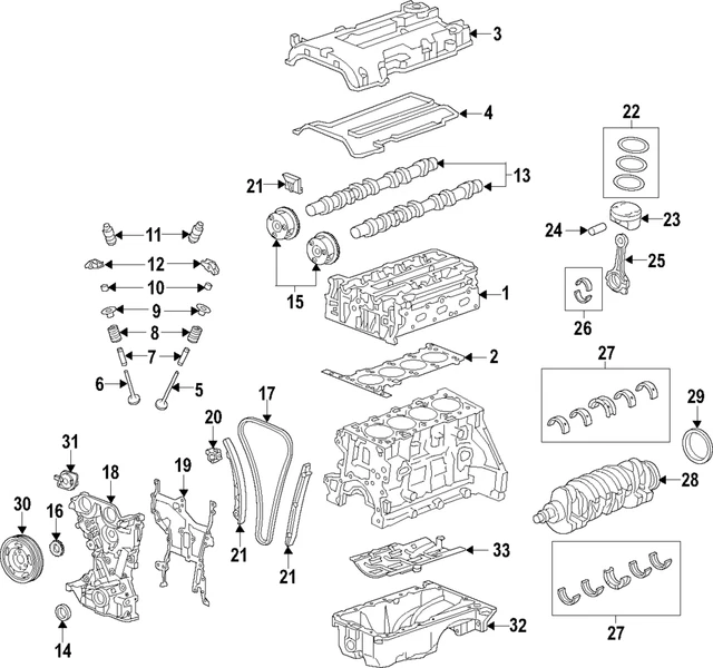 GENUINE GM CAMSHAFT Position Actuator Solenoid Valve Solenoid 25195245 ...