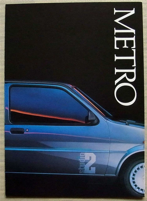 AUSTIN ROVER METRO STUDIO 2 Car Sales Brochure 1989 FRENCH TEXT #EO488 ...