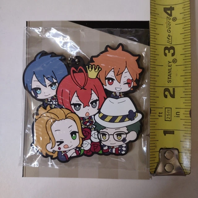 TWISTED WONDERLAND HEARTSLABYUL Buddy Colle Rubber Keychain Riddle Ace ...
