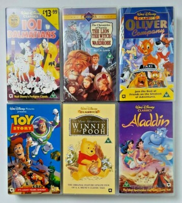 CHILDREN'S VHS BUNDLE: 101 + 102 DALMATIANS, 101 DALMATIANS, BAMBI and ...