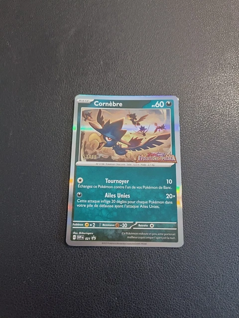 CARTE POKÉMON STAFF Cornèbre SVP 021 Promo Holo EV2 Evolutions à Paldea ...