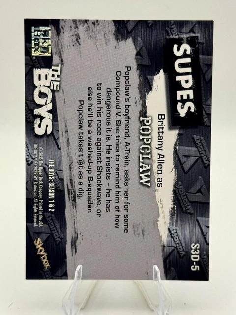 2025 SKYBOX THE Boys Seasons 1 & 2 #S3D-5 Popclaw Supes Lenticular $9. ...