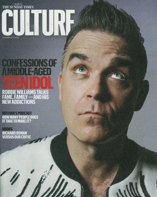 SUNDAY TIMES CULTURE Magazine, Robbie Williams, Hillary Clinton, R ...