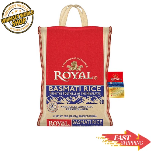 ROYAL BASMATI RICE, Long Rice Grain, Natural, 20 lbs £26.11 - PicClick UK
