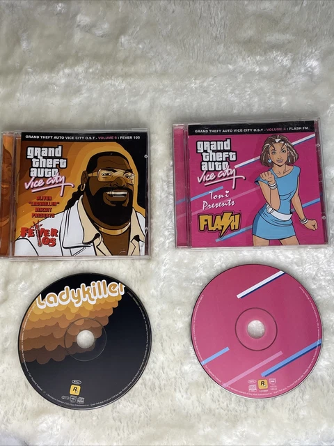 GRAND THEFT AUTO Vice City Flash Fm - Volume 4 & 6 Fever 105 2 x CD ...