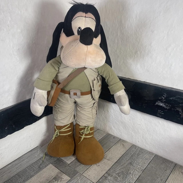 RARE GOOFY SAFARI Camera Soft Toy Free Standing Plush 27" 66cm Walt ...