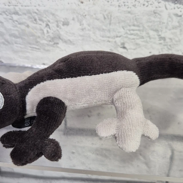AUDI ROB THE Gecko Lizard 6.5" Soft Toy Plush Black & Orange Genuine ...