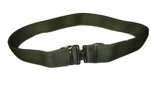 UK BRITISH ARMY Surplus Issue Olive Green S95 Working Belt & Cross Over ...