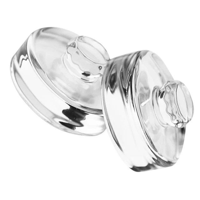 2PCS HEAVY GLASS Fermentation Weights Lids - Weights Lid With Grooved ...