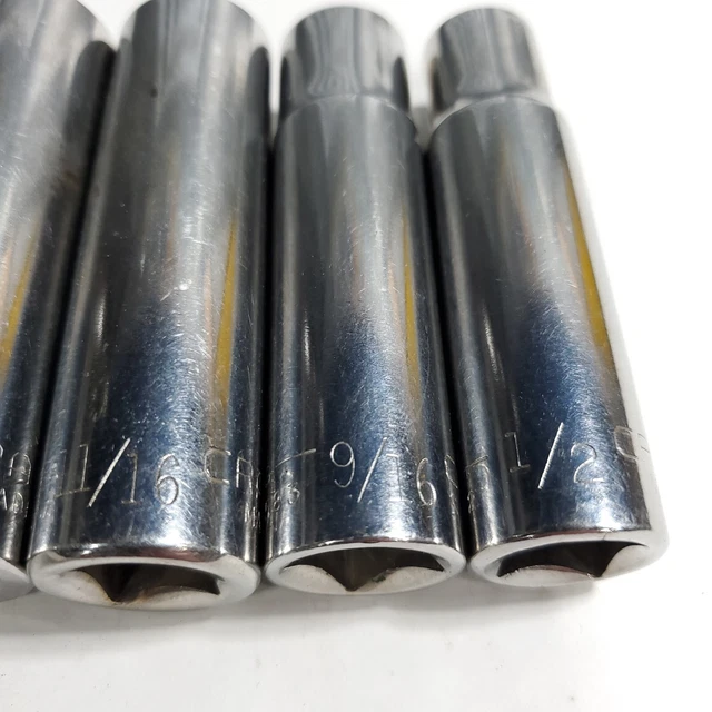 CRAFTSMAN 5PC. 1/2& Drive Deep Well Socket Set 13/16 - 1/2 6-point -G ...