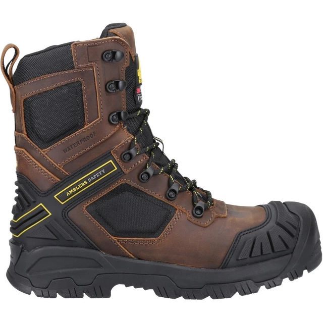 AMBLERS SAFETY DETONATE Boot Brown Internal Waterproof Membrane ...