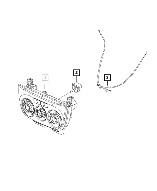 GENUINE MOPAR A/C And Heater Control Cable 68270228AA $43.21 - PicClick CA