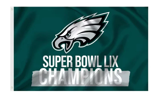 PHILADELPHIA EAGLES 2024 2025 Super Bowl LIX Champions 3x5 Ft. Flag US ...