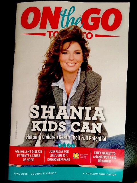 NEW ** SHANIA TWAIN - "ON THE GO" Magazine - Toronto, Canada Issue ...