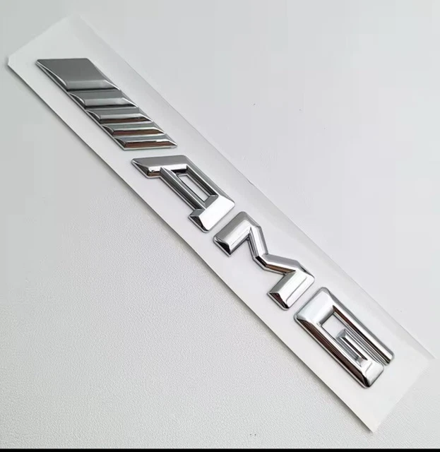 AMG LOGO MERCEDES Chrome ABS Sticker 3D Logo Autocollant EUR 9,99 ...