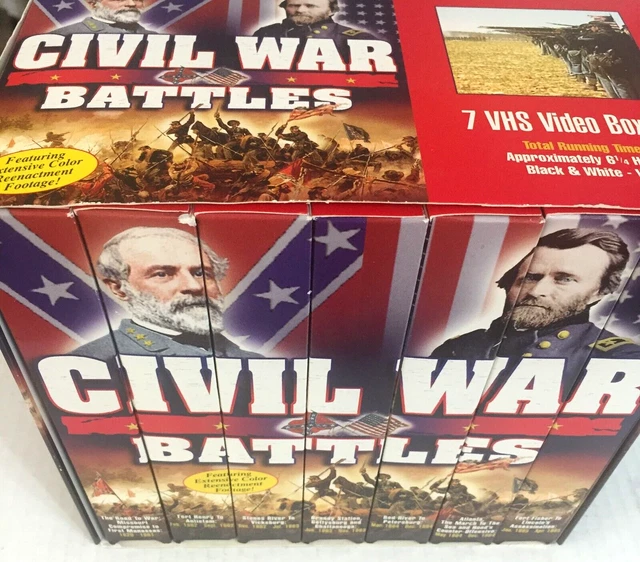 CIVIL WAR BATTLES 7 VHS Box Set Ships Free Same Day With Tracking £10. ...