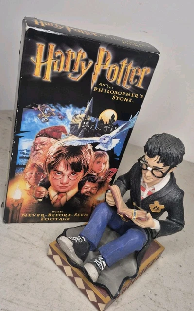 HARRY POTTER VHS & Harry Potter Book Buddy Bookend, Resin Figurine $20. ...