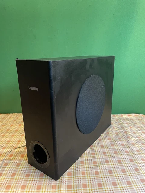 PHILIPS SW3164 SUBWOOFER Speaker Black Wired 8-Ohms for Home Theatre ...