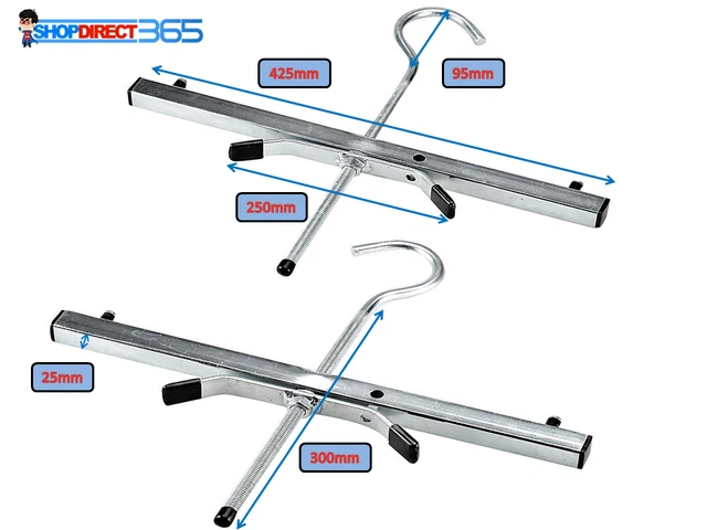 UNIVERSAL LADDER ROOF Rack Clamp Clamps Lockable Free Locks Ladders ...