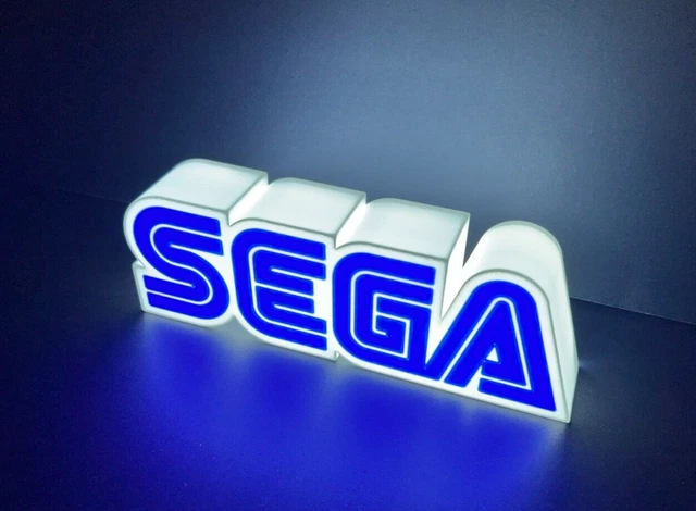 SEGA SIGN LIGHT License Plate Nintendo Video Games Logo Lighted LED ...