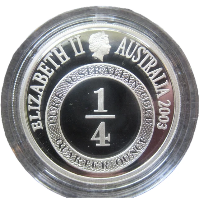 AUSTRALIA 2003 MASTERPIECES in Silver Port Philip Pattern $1 ( Quarter ...