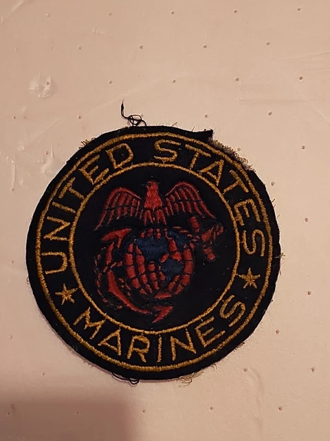 ORIGINAL WWII United States Marine Corps USMC PX Patch Red EGA US £9.41 ...