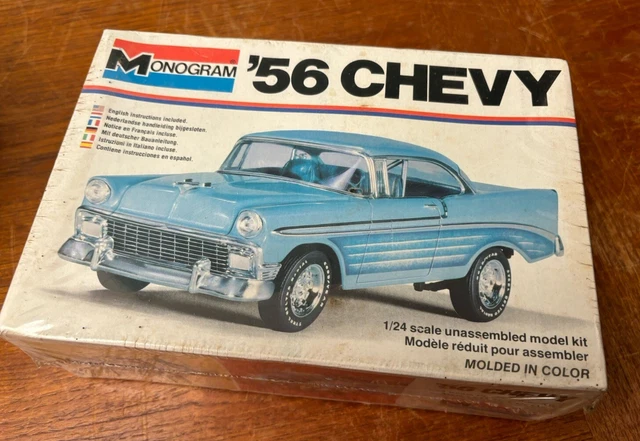 VINTAGE MONOGRAM 1/24 SCALE '56 CHEVY MODEL KIT SEALED - 1978 Issue ...