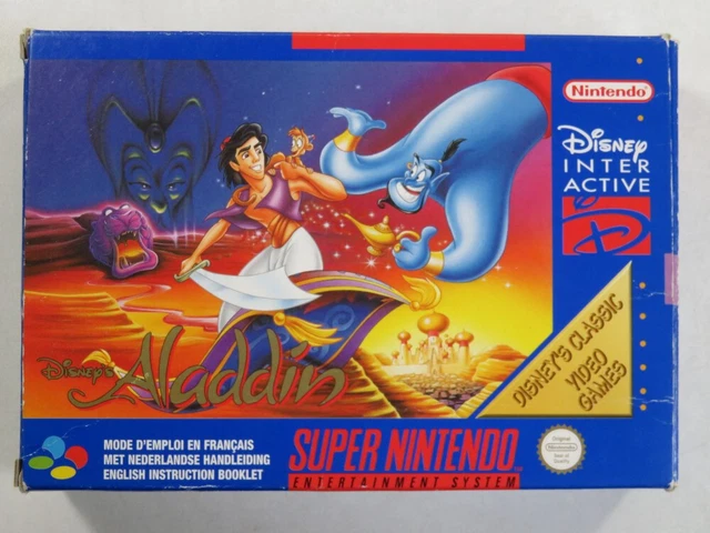 ALADDIN SUPER NINTENDO (Snes Disneys Classic) Pal-Nfah (Complete - Good ...