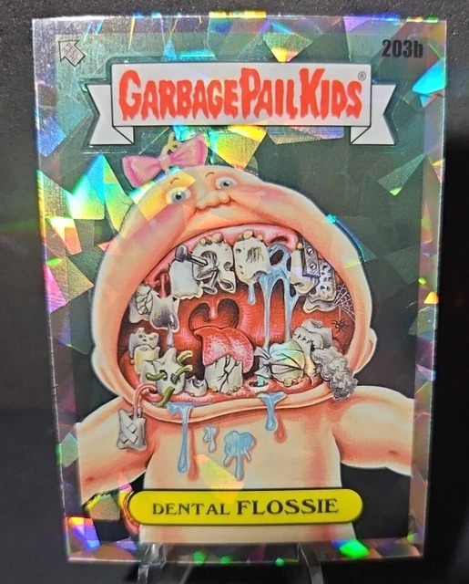 DENTAL FLOSSIE ATOMIC REFRACTOR 203B Garbage Pail Kids Topps Chrome ...