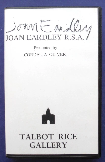 JOAN EARDLEY TALBOT Rice Gallery VHS Presented by Cordelia Oliver ...