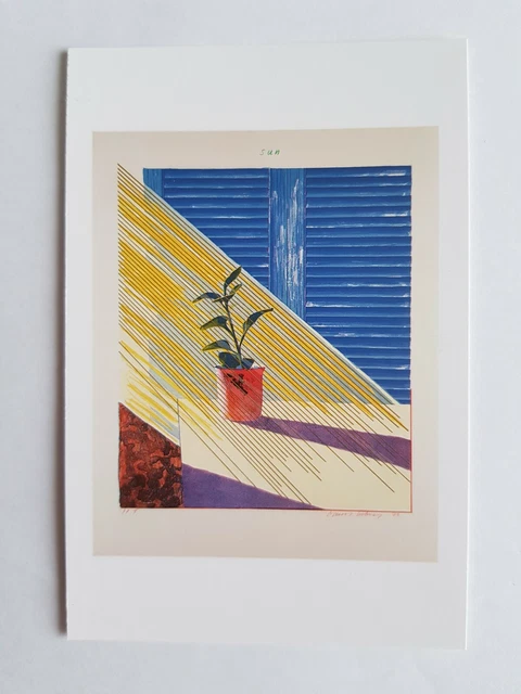 DAVID HOCKNEY RA Postcard Sun, from: The Weather Series, 1973 EUR 8,02 ...