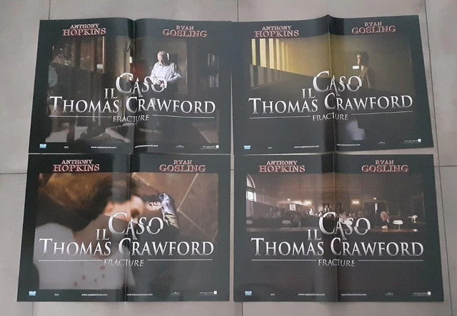 4 FOTOBUSTE IL CASO THOMAS CRAWFORD FRACTURE Anthony Hopkins Ryan ...