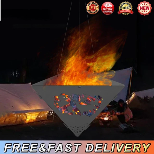 FOLDABLE WOOD BURNING Stove Portable Camping Fire Rack for Picnic ...