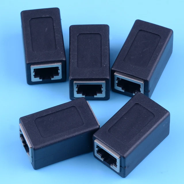 Rallonge Adsl Adaptateur RJ45 Femelle - Coupleur Ethernet CAT5 Blindé ...
