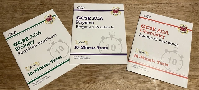 GCSE AQA REQUIRED Practical 10-Minute Tests with Answer Key Stage 4 Cgp ...