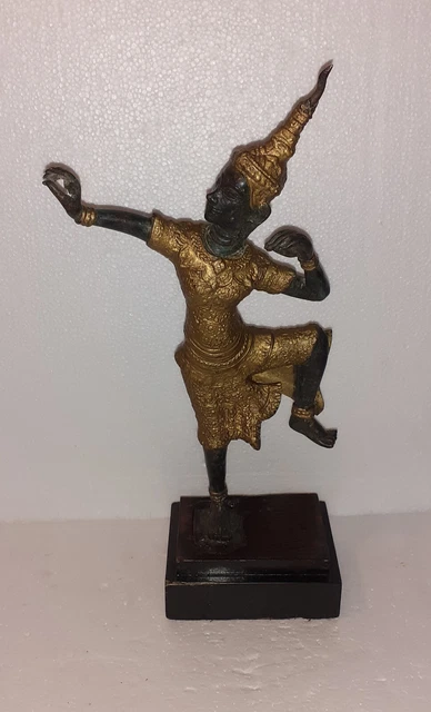 ANCIENNE STATUE FIN 19 èm EN REGULE, CET HOMME DEVAIT TENIR UN ARC A L ...