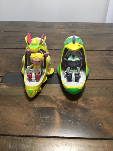 FLOOGALS LOT BOOMER Flo With Their Vehicles Spaceship Just Play Vhtf ...