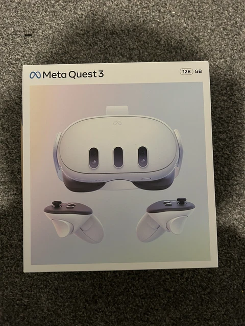 META QUEST 3 128GB Virtual Reality Headset - Brand New & Sealed £350.00 ...