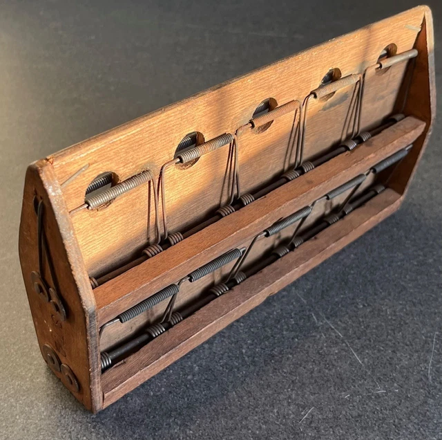 VINTAGE S.T.D BUS Coach Tram Conductors Wooden Mousetrap Ticket Rack 5x ...