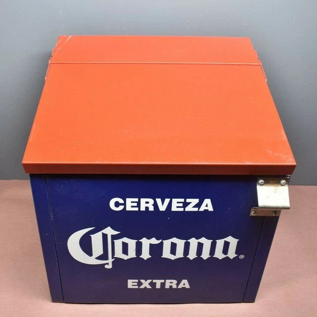 VINTAGE BEER ICE Chest Cerveza Corona Extra Cooler Breweriana ...
