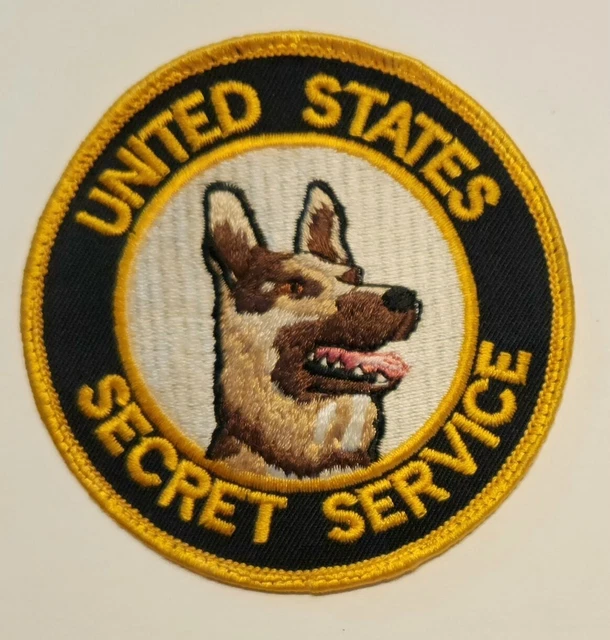USSS SECRET SERVICE Federal Police Patch POTUS UD Canine K9 Dog White ...